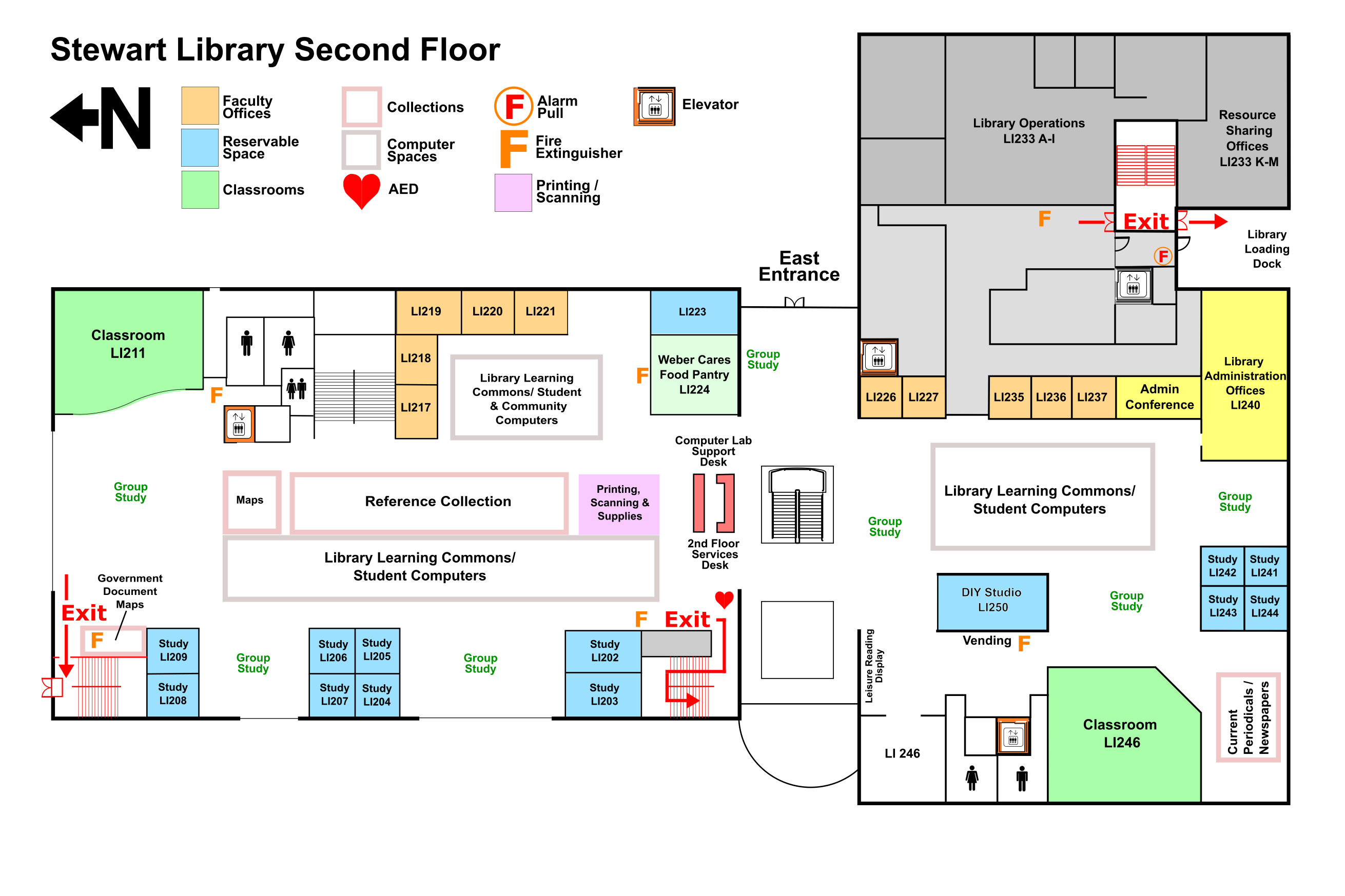 Library Map | Stewart Library